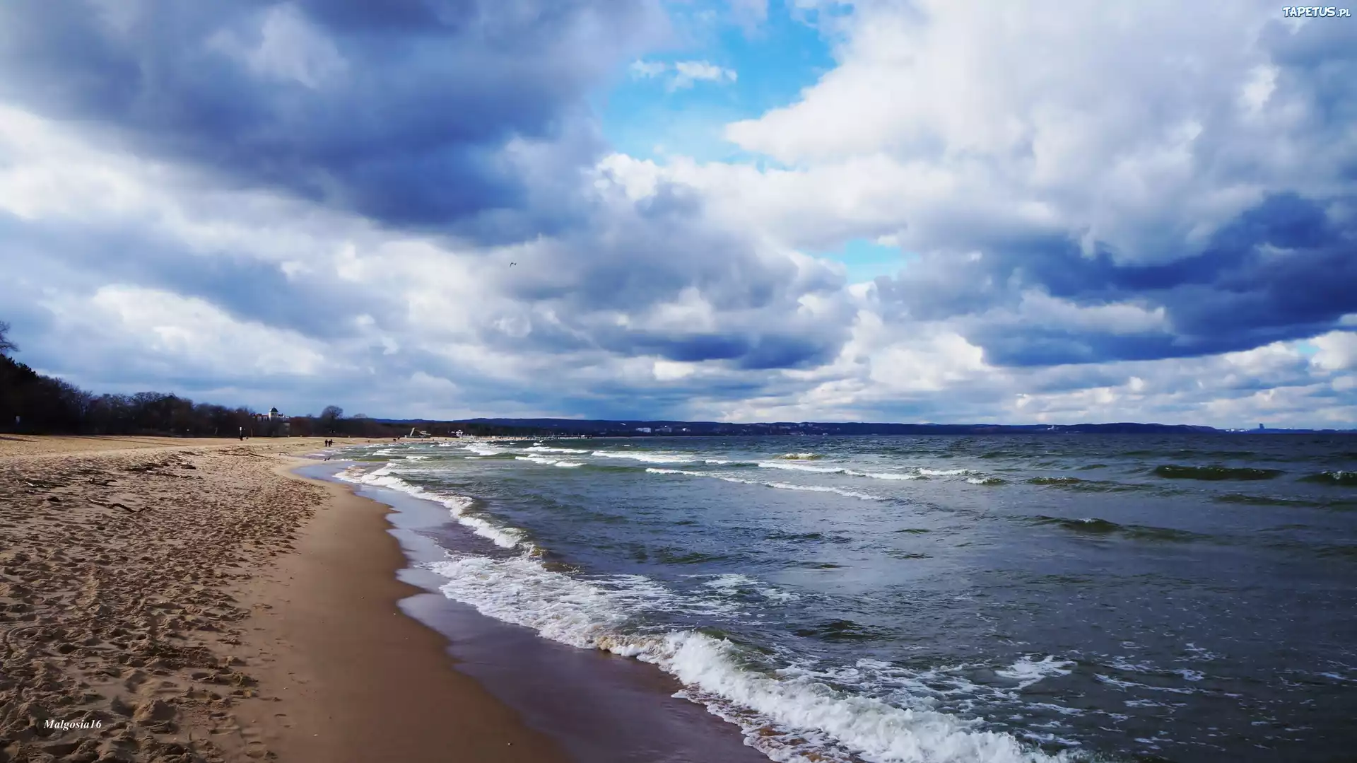 Morze, Bałtyk, Plaża, Fale Morze, Bałtyk, Plaża, Fale